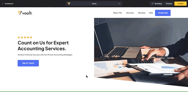 How to Add a Section on Your website – Voolt Help Center